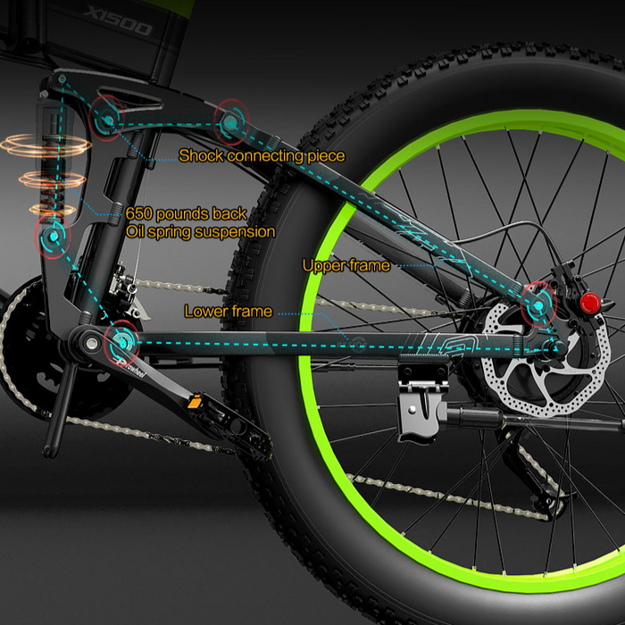 Bezior X1000/X1500 Rear Triangle Chainstay Set